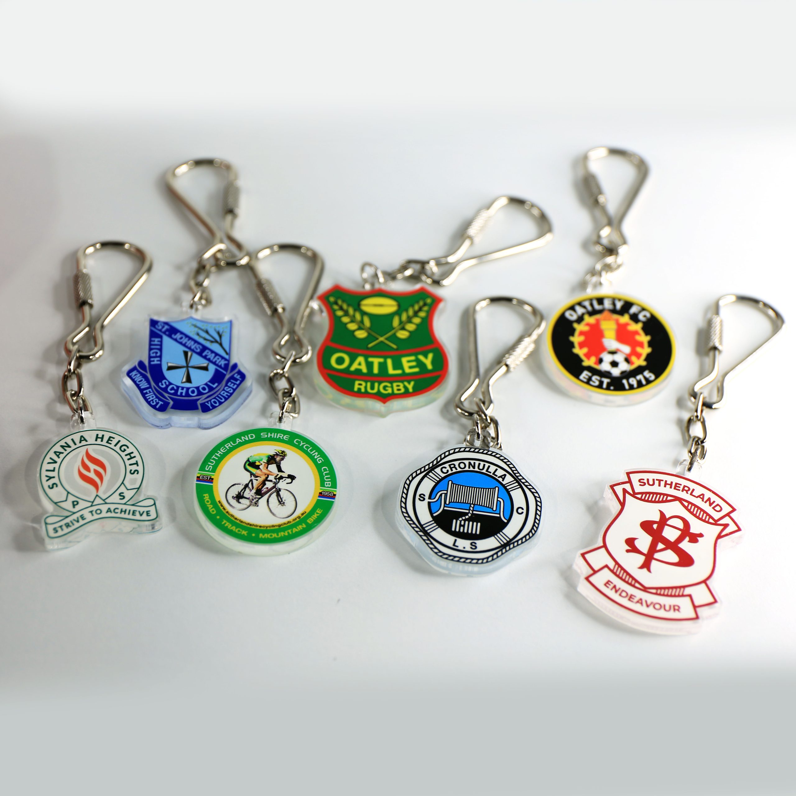Your Custom School, Team, Club, Brand Logo Key Ring